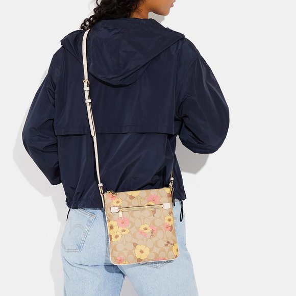 Coach | Bags | Coach Mini Rowan File Bag In Signature Canvas With ...